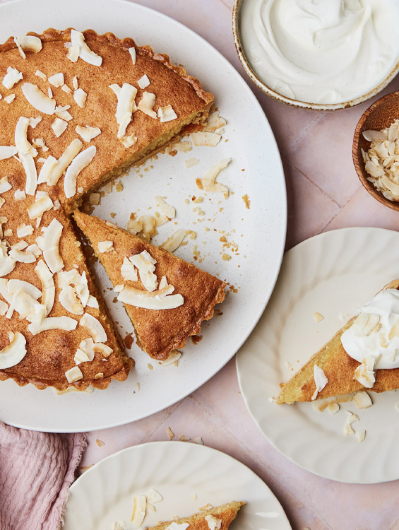 GrapeFruit and Coconut Frangipane Tart | Seggiano
